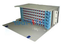 China 96 Port Patch Panel  SC UPC Simplex Port , Fixed Type ODF Wall Mount Fiber Patch Panel for sale