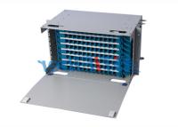 China 96 Port Patch Panel  SC UPC Simplex Port , Fixed Type ODF Wall Mount Fiber Patch Panel for sale