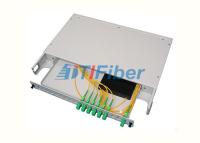 China 19 Inch Rack Mounted Fibre Optic Splitter Box With SC / APC PLC Fiber Splitter for sale