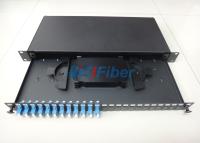 China 19” Fiber Optic Cable Junction Box For LC ST SC FC Connectors , Optical Terminal Box for sale
