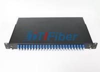 China Wall mounted 24 Port Fiber Optic Terminal Box LC Duplex Fiber Adapters for sale
