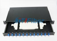 China 12 Duplex Port  Fiber Optic Terminal Box with 19 Inch Standard Structure for sale