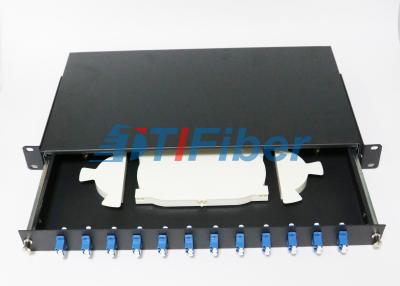 China 12 Duplex Port  Fiber Optic Terminal Box with 19 Inch Standard Structure for sale