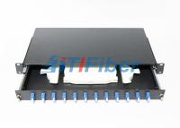 China 12 Duplex Port  Fiber Optic Terminal Box with 19 Inch Standard Structure for sale