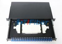 China SC 12 Port Fiber Optic Patch Panel For Cabenit With 12 Colors Fiber Pigtials for sale