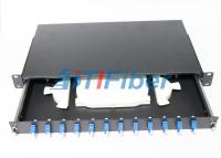 China SC 12 Port Fiber Optic Patch Panel For Cabenit With 12 Colors Fiber Pigtials for sale