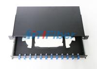 China SC 12 Port Fiber Optic Patch Panel For Cabenit With 12 Colors Fiber Pigtials for sale