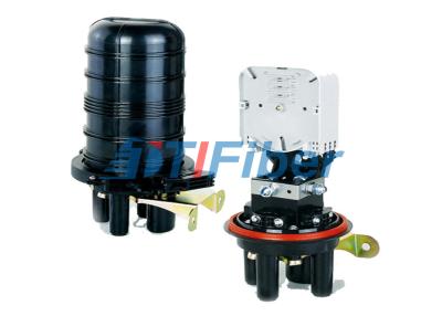 China 96core Vertical Fiber Optic Splice Closure with 4 Holes and 1 Oval Hole for sale