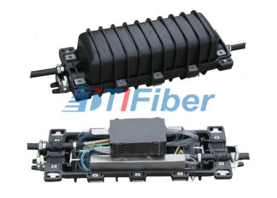 China 2 Input And 2 Output , In Line Outdoor Fiber Splice Enclosure With 12 Fiber Splice Tray for sale