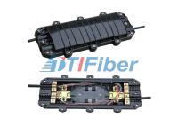 China 2 Input And 2 Output , In Line Outdoor Fiber Splice Enclosure With 12 Fiber Splice Tray for sale