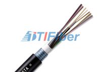 China Outdoor Underground 2 Core Black Direct Buried Bending Resistance Fiber Optic Wire for sale