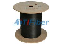 China Outdoor Underground 2 Core Black Direct Buried Bending Resistance Fiber Optic Wire for sale