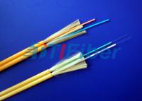 China Mini Ribbon Fiber Optic Cable , 3.0mm 12 Core Optical Fiber Cable With Round OFNP Jacket for sale