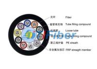 China High Strength Fiber Optic Wire OM3 / OM4 With Black MDPE / HDPE Outer Jacket for sale
