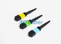 China OM3 / OM4 24 Core MPO Optical Fiber Connector For Fiber Patch Cord for sale