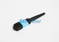 China OM3 / OM4 24 Core MPO Optical Fiber Connector For Fiber Patch Cord for sale