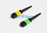 China OM3 / OM4 24 Core MPO Optical Fiber Connector For Fiber Patch Cord for sale