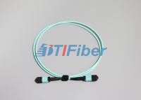 China OM3 / OM4 Male Type MTP / MPO Fiber Optic Patch Cord with 3.0mm Fiber Cable for sale
