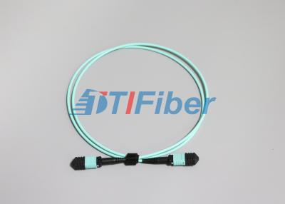 China OM3 / OM4 Male Type MTP / MPO Fiber Optic Patch Cord with 3.0mm Fiber Cable for sale