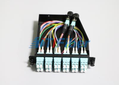 China 24 Core OM4 MTP / MPO Fiber Optic Patch Cord for MPO Cassettes for sale