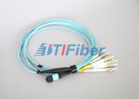 China High Stability OM4 MTP Fiber Optical Patch Cord  For 40G Networks for sale