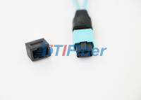 China 12 Core OM3 MPO / MTP Fiber Optic Loopback with Low Insertion Loss for sale