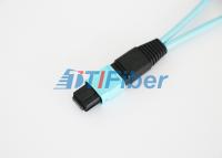China 12 Core OM3 MPO / MTP Fiber Optic Loopback with Low Insertion Loss for sale