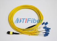 China LC SM MTP / MPO Fiber Patch Leads With UPC Optical Fiber Connector for sale