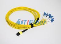 China MPO - SC / LC Female And Male Type MTP / MPO Fiber Jumper Cables for sale