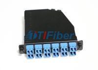 China Singlemode MPO Fiber Optic Cassette With LC Duplex Optical Fiber Adapter for sale