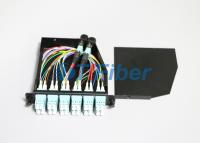 China Singlemode MPO Fiber Optic Cassette With LC Duplex Optical Fiber Adapter for sale