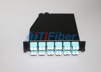China SC Simplex Fiber Optic Adapter MTP / MPO Fiber With Swell Clip Lock Cover for sale