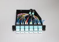 China SC Simplex Fiber Optic Adapter MTP / MPO Fiber With Swell Clip Lock Cover for sale