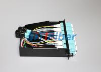 China SC Simplex Fiber Optic Adapter MTP / MPO Fiber With Swell Clip Lock Cover for sale