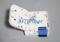 China SC Duplex Wall Mounted Fiber Optic Terminal Box for SM Fiber for sale