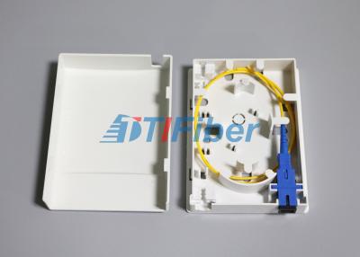 China Compact Structure Faceplate FTTH Mini Fiber Optic Terminal Box / Ofc Termination Box for sale