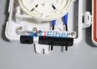 China FTTH Mini Outdoor Fiber Optic Distribution Box 1x4 PLC for sale
