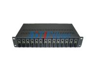 China 2U Fiber Optic Media Converter Rack for 19 inch Rack Mounted Structure for sale