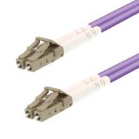 China FTTH Purple Ericaviolet Color OM4 Fiber Cable Multimode DX Duplex Optical for sale