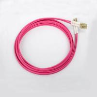 China FTTH Purple Ericaviolet Color OM4 Fiber Cable Multimode DX Duplex Optical for sale