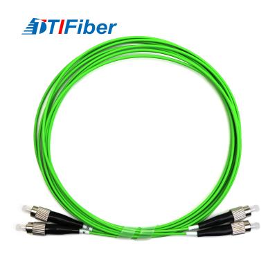 China TTIFiber FC-FC Green Jacket OM5 Fiber Optic Patch Cord Multimode DX Duplex for sale