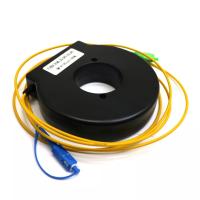 China SC UPC APC 1000M 3.0mm Fiber Optic OTDR Launch Cable Box Mini Round Ring Model for sale