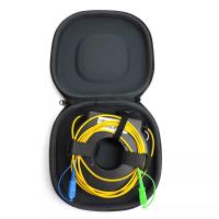 China SC UPC APC 1000M 3.0mm Fiber Optic OTDR Launch Cable Box Mini Round Ring Model for sale