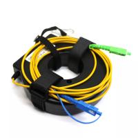 China SC UPC APC 1000M 3.0mm Fiber Optic OTDR Launch Cable Box Mini Round Ring Model for sale