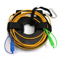 China SC UPC APC 1000M 3.0mm Fiber Optic OTDR Launch Cable Box Mini Round Ring Model for sale
