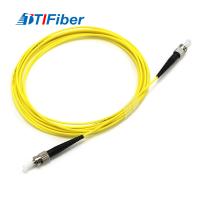 China FTTH Use ST-ST Single Mode Simplex Fiber Optic Patch Cord Cable All Lengths Available for sale