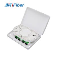 China White Case Mini Desktop Fiber Optic Terminal Box For FTTH Network for sale