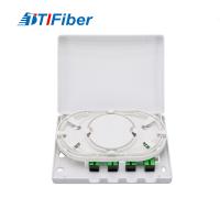 China White Case Mini Desktop Fiber Optic Terminal Box For FTTH Network for sale