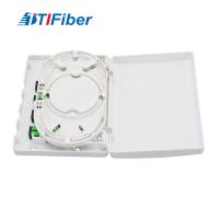 China White Case Mini Desktop Fiber Optic Terminal Box For FTTH Network for sale