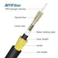 China Adss Fiber Optic Cables Outdoor Overhead Power Single Mode 1 2 4 6 8 12 24 48 144 Core for sale